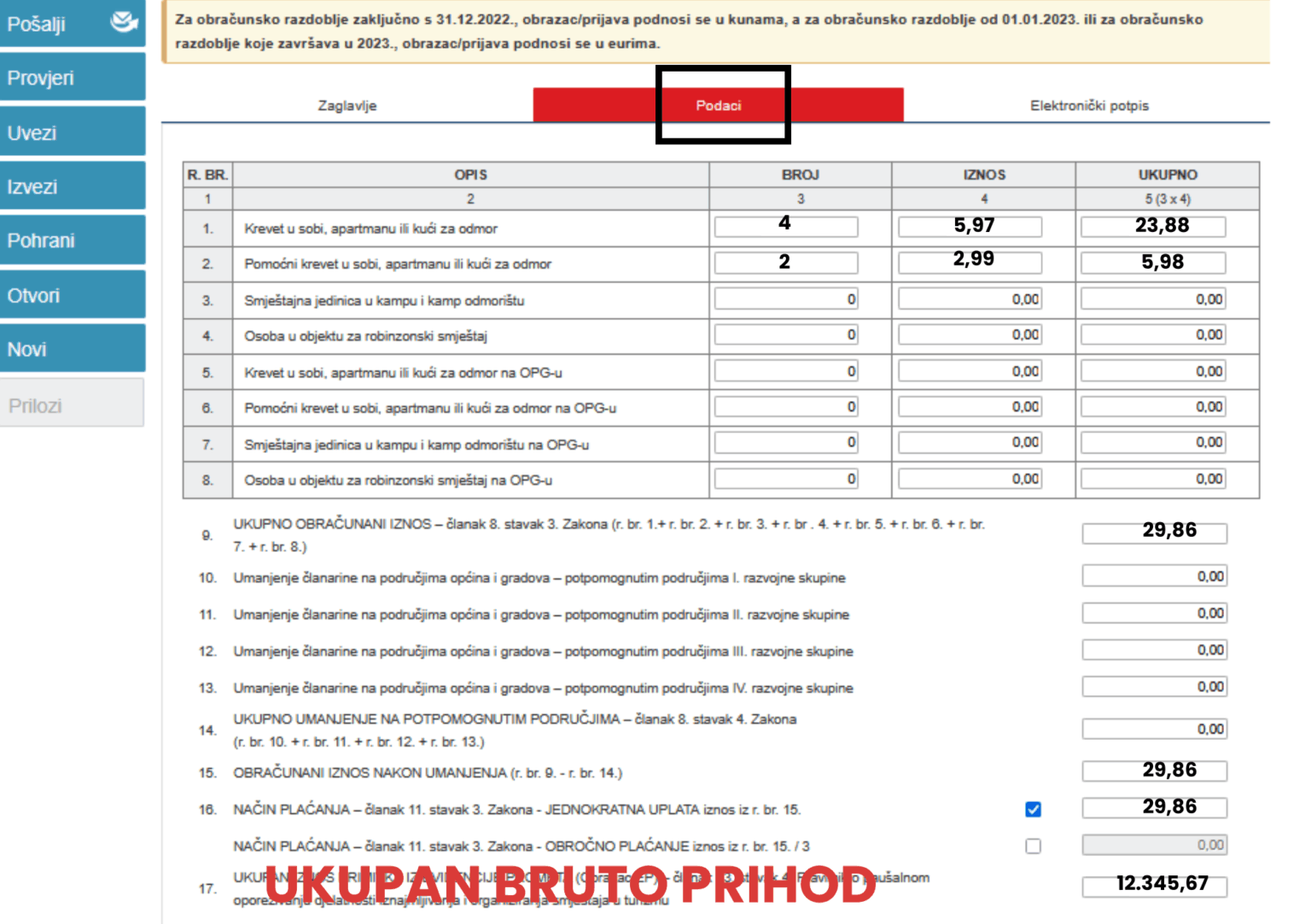 Podsjetnik: Rok za predaju TZ-2 obrasca je do 15.1.2026. - TZO Malinska ...